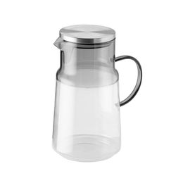 APS Kanne &raquo;&Oslash; 13 cm, H: 23 cm, 2 Liter, Glas, Polypropylen, Silikon&laquo; 2 l 1 Stk. tlg. Deckel aus 18/8 Edelstahl transparent Glas 2 l