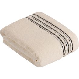 Vossen Saunatuch &raquo;Cult de Luxe&laquo; mit Glanzbord&uuml;re wei&szlig; Walkfrottee, Obermaterial: 100% Baumwolle B/L: 100cmx150cm, 1 Stk., Walkfrottee