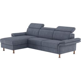 OTTO home Ecksofa &raquo;Calypso L-Form&laquo; mit motorischen Funktionen im Sofa und Recamiere grau 100% Polyester B/H/T: 260cm x 85cm x 172cm, Flachgewebe, 