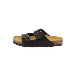 Piece of Mind Pantoletten Comfort in Dunkelbraun | Gr.: 45