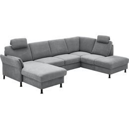 Die PlanBar Wohnlandschaft &raquo;ZE-EM18013 U-Form, Breite 305 cm&laquo; wahlweise mit Kopfst&uuml;tzen und Liegearmlehne 100% Polyester B/H/T: 305cm x 90cm x 200cm, 