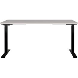 Germania Schreibtisch &raquo;Jet&laquo; moderne Farbvariationen, Breite 120/140/160/180 cm, Made in Germany beige B/H/T: 160cm x 72cm x 80cm, Gestellfarbe schwarz