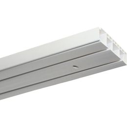 Gardinia Gardinenstange &raquo;Vorhangschienen Set Kunststoff GK&laquo; 2 l&auml;ufig-l&auml;ufig Fixma&szlig; 2-l&auml;ufig wei&szlig; Kunststoff B/L: 120cm, 1 Stk., 2 l&auml;ufig