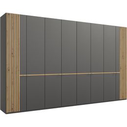 Musterring Kleiderschrank &raquo;Isabelle&laquo; Lamellen in Eiche, Griffe in silber, verschiedene Gr&ouml;&szlig;en und Farben grau Hartfaserplatte, Holzwerkstoff Graphit-Dekor, B/H/T