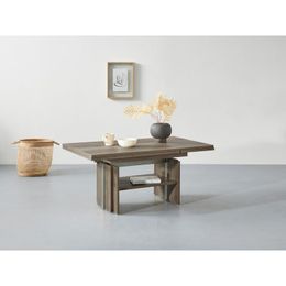 Hela Couchtisch &raquo;Funktionscouchtisch Henner&laquo; h&ouml;henverstellbar und ausziehbar braun B/H/T: 177cm x 69cm x 68cm, Auszugsplatte