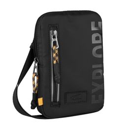 Camel Active Damen Camel Active Handytasche &raquo;Explore&laquo; wasserabweisendes recyceltes Nylon und reflektierende Rei&szlig;verschl&uuml;sse schwarz B/H/T: 12,5cm x 