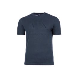 Armani Exchange Herren T-Shirt "T-Shirt T-SHIRT 1er Pack", blau, Gr. XL, Obermaterial: 100% Baumwolle CO., Shirts