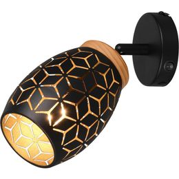 REALITY LEUCHTEN Wandstrahler &raquo;BIDAR, Wandlampe mit verstellbarem Spot, exkl 1x E14 max 10W&laquo; E14 1 Stk. warmwei&szlig; - kaltwei&szlig; Kippschalter ON/OFF, 