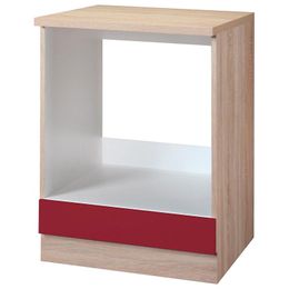 Wiho-K&uuml;chen wiho K&uuml;chen Herdumbauschrank &raquo;Montana&laquo; 60 cm breit rot B/H/T: 60cm x 85cm x 60cm