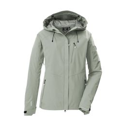 Killtec Damen Funktionsjacke "KOS 67 WMN JCKT", grau, Gr. 40, Oberseite: 100% Polyester.R&uuml;ckseite: 100% Polyester, Jacken, Wasser- und winddichte,