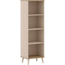 YUNY by PAIDI Standregal &raquo;HAZEL in Beige mit 4 F&auml;chern, offenes Regal&laquo; praktischer Stauraum f&uuml;r jeden Raum &ndash; &uuml;bersichtlich & funktional B/H/T: 48cm x 