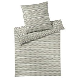 Elegante Bettw&auml;sche &raquo;Desire&laquo; 2 Stk. angenehmes Hautgef&uuml;hl grau Interlock-Jersey, Obermaterial: 100% Baumwolle B/L: 135cm x 200cm, 1 Stk., 1 Stk., Interlock-