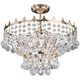 Searchlight Kronleuchter &raquo;Deckenleuchte Versailles, 5-flammig&laquo; E14 1 Stk. Glamour&ouml;s gold 5, &Oslash; 42cm, 1 Stk.