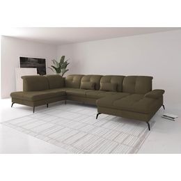 Sit & More sit&more Wohnlandschaft &raquo;Amica, U-Form, inkl. Sitztiefenverstellung und Armteilverstellung&laquo; wahlweise mit Kopfteilverstellung, Schlaffunktion und 