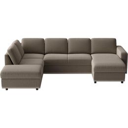 Sit & More sit&more Wohnlandschaft &raquo;Cordoba&laquo; wahlweise mit Schlaffunktion und Bettkasten oder Stauraum 100% Polyester B/H/T: 305cm x 85cm x 212cm, Soft clean, 