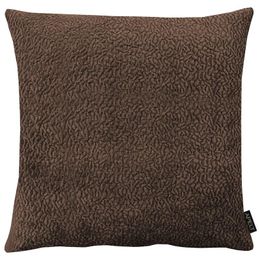 Apelt Dekokissen &raquo;Toulouse&laquo; Chenille mit 3D-Effekt braun Polyester B/L: 59cm x 59cm, 1 Stk.