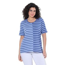 Ulla Popken Shirt in atlantikblau | Gr.: 62/64