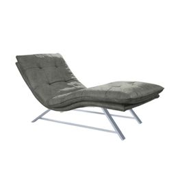 W.Schillig Relaxliege &raquo;daily dreams&laquo; in Waffelkissen-Optik, wahlweise mit Motor, Kufengestell, in 2 Breiten grau Stoff S37 (100% Polyester) B/H/T: 