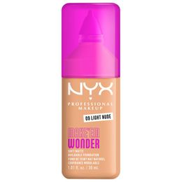 Nyx Cosmetics Nyx Professional Makeup Unisex NYX PROFESSIONAL MAKEUP Foundation &raquo;MAKE 'EM WONDER FOUNDATION&laquo; perfekter No-Makeup-Makeup-Look bis zum Full Glam beige