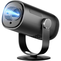 Portabler Projektor &raquo;Freedo&laquo; (450 lm 1920 x 1080 px) grau KI-optimierte Einrichtung: InstanPro mit Autofokus, Keystone-Korrektur, Screen Fit & 