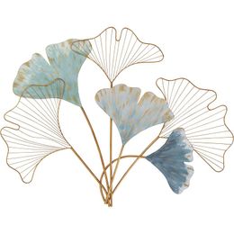 HOFMANN LIVING AND MORE Wanddekoobjekt &raquo;Gingko&laquo; Wanddeko, aus Metall gold Metall B/H/T: 91cm x 72cm x 4cm