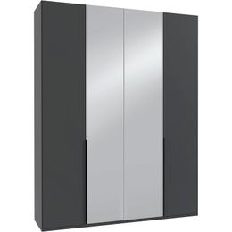 wimex Kleiderschrank &raquo;Mugano,in 5 Breiten,2 H&ouml;hen,2 Tiefen, viele Farben, Made in Germany&laquo; in Basic oder Premium Ausstattung, mit langen Griffen aus Metall,