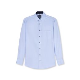OLYMP Herren Businesshemd "OLYMP Luxor, Modern Fit, New Kent", blau, Gr. 46, 100% Baumwolle, Hemden