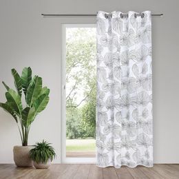GERSTER Vorhang &raquo;Vania&laquo; &Ouml;sen 1 Stk. tlg. SB-&Ouml;senschal "Vania" schwarz-wei&szlig; Polyester 245cm, &Ouml;sen, 145cm