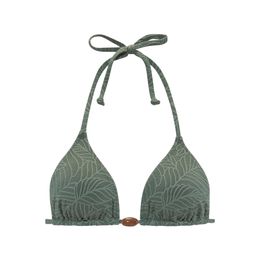 Lascana Damen Triangel-Bikini-Top "Fay", gr&uuml;n, Gr. 42, Strukturmuster, Obermaterial: 94% Polyamid, 6% Elasthan. Futter: 90% Polyester, 10% Elasthan,
