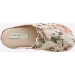 Waldl&auml;ufer WALDL&Auml;UFER Damen Pantoffel, Gr. 39ros&eacute;, gebl&uuml;mt, Filz, Schuhe