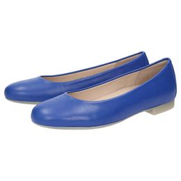 Sioux Damen Ballerina "Villanelle-701", Gr. 37,5, blau, Obermaterial: 100% Lammnappaleder LANA. 100% Gummi rubber., Schuhe