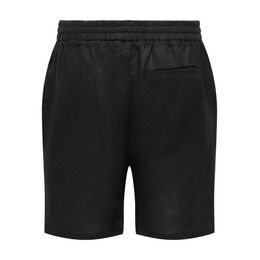 Only & Sons ONLY & SONS Herren Shorts "ONSLAURENCE LINEN BLEND SHORTS NOOS"meteorite, Gr. S, unifarben, Web, Obermaterial: 55% Leinen, 45% Viskose, Hosen,