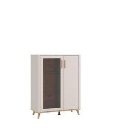 Home Affaire Highboard &raquo;Darwen Sideboard, Kommode, Anrichte, Schrank, Vitrine&laquo; Abgerundete Kanten, matte Kaschmir-Oberfl&auml;chen, mit 4 B&ouml;den Glas, 