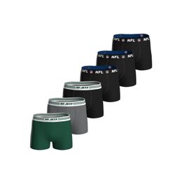 NFL Herren Boxershorts "Boxershort NFL 6pk Boxers 6er Pack", Gr. XL, bunt, Obermaterial: 95% Baumwolle CO. 5% Elasthan EL., Unterhosen