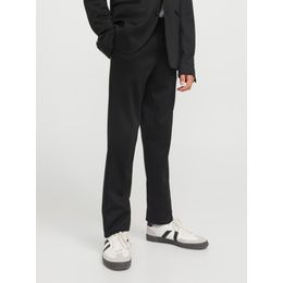 Jack & Jones Jungen Anzughose "JJEJAXON bietet Komfort durch elastische Passform", schwarz, Gr. 152, JACK & JONES JUNIOR, unifarben, Jersey, Obermaterial: 79%