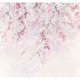 Komar Vliestapete &raquo;Digitaldruck Vlies - Kirschbl&uuml;ten - Gr&ouml;&szlig;e 300 x 280 cm&laquo; bedruckt glatt Wohnzimmer, Schlafzimmer rosa Vlies B/L: 300m x 280m, Rollen: 1