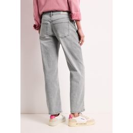 Street One Damen Comfort-fit-Jeans, grau, Gr. 33, unifarben, Jeans, 63% Baumwolle, 25% Polyester, 10% Viskose, 2% Elasthan, Jeans, Middle Waist
