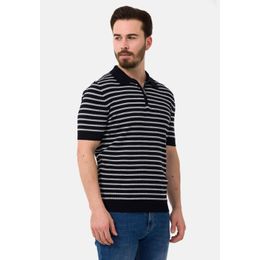 Cipo & Baxx CIPO & BAXX Herren T-Shirt "CT751", blau, Gr. M, gestreift, Obermaterial: 95% Baumwolle CO. 5% Elasthan EL., Shirts, gerade geschnitten