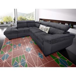 COTTA Ecksofa &raquo;Speedway L-Form, B: 262cm, moderne Couch, bequeme Wellenunterfederung,&laquo; Kopfteilverstellung, optional Schlaffunktion & Bettkasten 