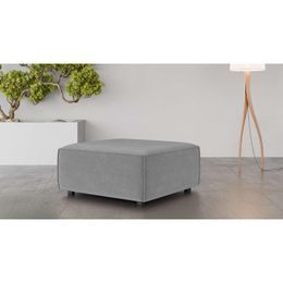 OTTO home Polsterhocker &raquo;Polsterhocker Cavan, Ma&szlig;e B/T/H: 90/90/42 cm&laquo; passend zur Serie, mit Wellenunterfederung, auch in Boucl&eacute; grau 100% Polyester 