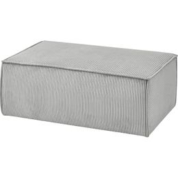 OTTO home Hocker &raquo;SHERWOOD Cord Polsterhocker&laquo; passend zur Polster-Serie SHERWOOD grau 100% Polyester B/H/T: 102cm x 42cm x 69cm, Cord