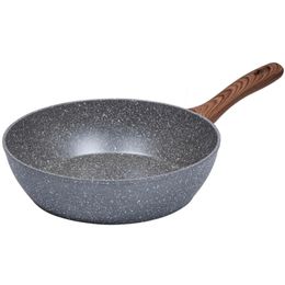 RESTO Kitchenware Bratpfanne &raquo;Aquila, tiefe Schmorpfanne langlebig und sp&uuml;lmaschinenfest&laquo; Aluminium 1 Stk. tlg. mit ergonomischem weichem Griff in 