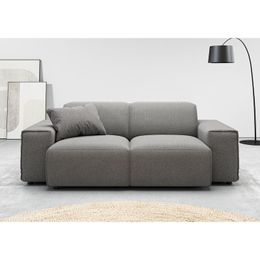 Home Affaire 2-Sitzer &raquo;Glimminge auch in Breitcord + Feincord + Easy care-Bezug&laquo; besondere Kedern&auml;hte,, Zierkissen grau 100% Polyester B/H/T: 194cm x 