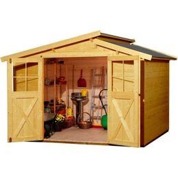 Weka Gartenhaus &raquo;323 Gr.3, 19 mm&laquo; braun Massivholz Fu&szlig;boden im Gartenhaus, ohne R&uuml;ck- und Seitenwand, ohne Dacheindeckung