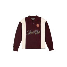 Prohibited Poloshirt 'Clubhouse' Damen Gr&ouml;&szlig;e XL creme / blau / hummer / bordeaux