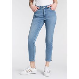 MAC Damen 7/8-Jeans "MELANIE 7/8 summer", blau, Gr. 34, Denim/Jeans, Obermaterial: 90% Baumwolle, 8% Polyester, 2% Elasthan, Jeans, Sommerliche