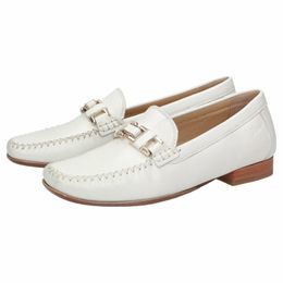 Sioux Damen Slipper "Cambria", Gr. 38, wei&szlig;, Obermaterial: 100% Lammnappaleder LANA. 100% Gummi rubber., Schuhe