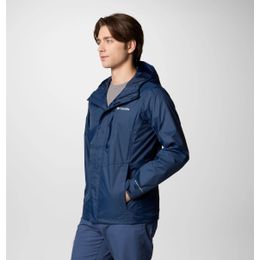 Columbia Herren Regenjacke "Pouring Adventure III Jacket", blau, Gr. L, Obermaterial: 100% Nylon. Futter: 100% Polyester, Jacken, wasserdicht,