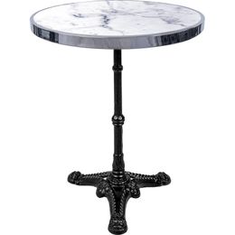 Sit Bistrotisch &raquo;Valencia mit Marmorplatte & elegantem Gusseisen-Fu&szlig;&laquo; Wei&szlig;e Marmorplatte trifft auf markantes Fu&szlig;design wei&szlig; B/H/T: 57cm x 71cm x 57cm