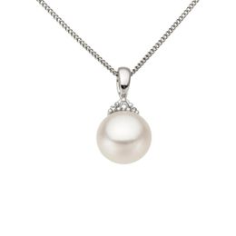 Firetti Perlenanh&auml;nger &raquo;Schmuck Geschenk Gold 333 Halsschmuck Anh&auml;nger f&uuml;r Halskette Perle&laquo; mit S&uuml;&szlig;wasserzuchtperlen und Brillanten wei&szlig; 0,03 P2 = 